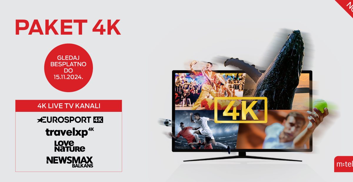 m:tel TV Paket 4K za potpuno uživanje na vašem TV ekranu | Banjaluka ...